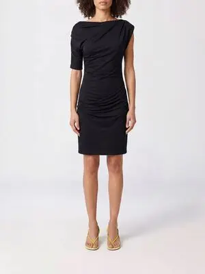 Jacquemus Asymmetrical One-shoulder Mini Dress - Black