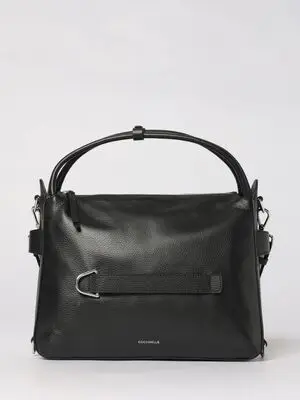 COCCINELLE Gretel Grained Leather Handbag - Black
