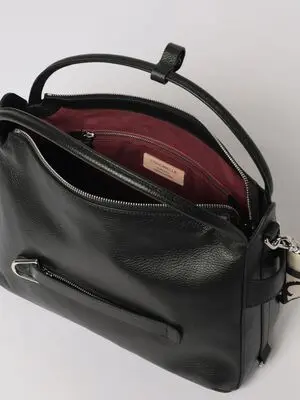 COCCINELLE Gretel Grained Leather Handbag - Black