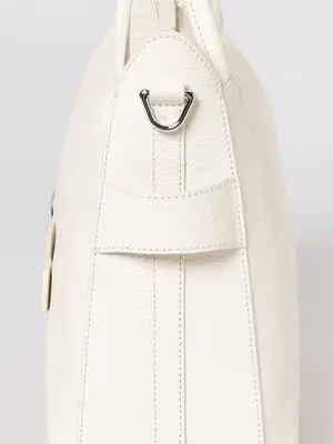 COCCINELLE Gretel Grained Leather Handbag - Pearl