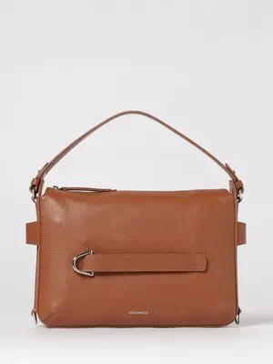 COCCINELLE Gretel Grained Leather Shoulder Bag - Brown