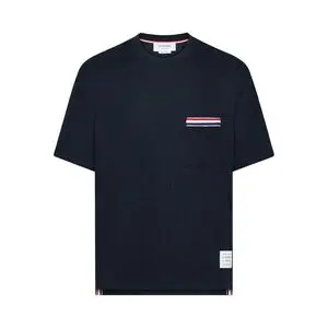 Thom Browne Rwb Short-sleeve Pocket Tee