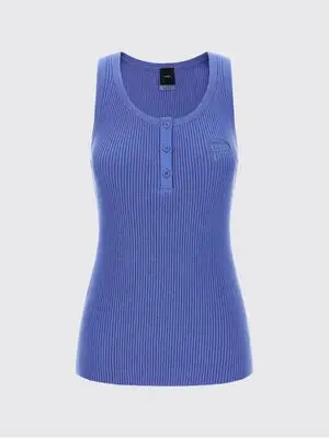 Pinko Ribbed Tank Top With Button Detail