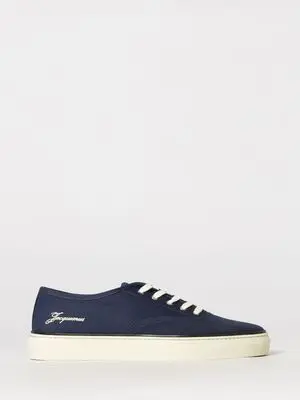 Jacquemus Canvas Lace-up Sneakers - Navy