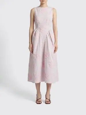 ROTATE BY BIRGER CHRISTENSEN Embroidered Midi Dress