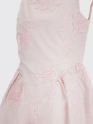 ROTATE BY BIRGER CHRISTENSEN Embroidered Midi Dress
