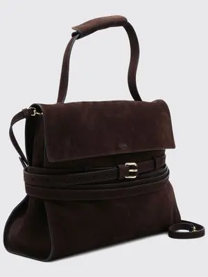 Moschino Tie Me Suede Bag