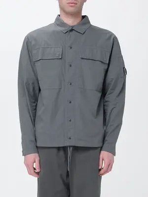 C.P. COMPANY Utility Jacket With Lens Detail - Grey