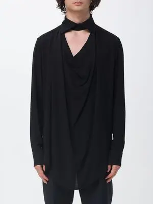 VIVIENNE WESTWOOD Viscose T-shirt With Scarf Collar - Black