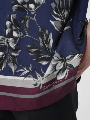 Dolce & Gabbana Floral Print Silk Shirt
