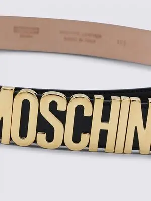 Moschino Leather Belt - Black