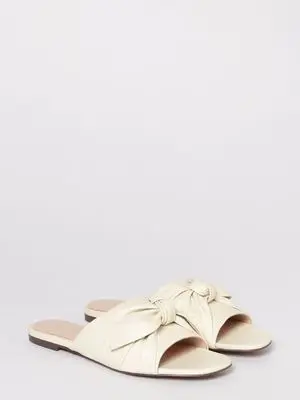 COCCINELLE Furoshiki Leather Mules With Bow Detailing