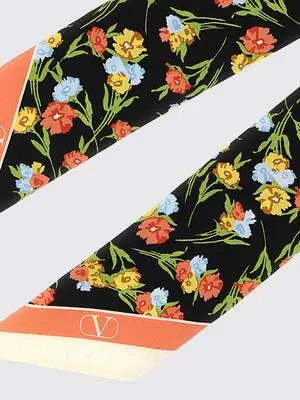 Valentino Garavani Floral Print Silk Twill Bandeau