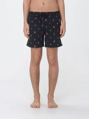 COUNTY OF MILAN Swimsuit With Diamond Print - Black