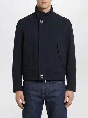 AMI Paris Cotton Blend Harrington Jacket - Black