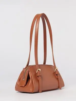 Moschino Shoulder Bag With Buckle Detail - Brown