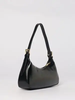 Moschino Faux Leather Shoulder Bag - Black