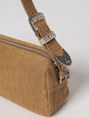 Pinko Croc Effect Shoulder Bag