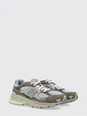 NEW BALANCE 2010 Nubuck And Mesh Lace Up Sneakers - Green