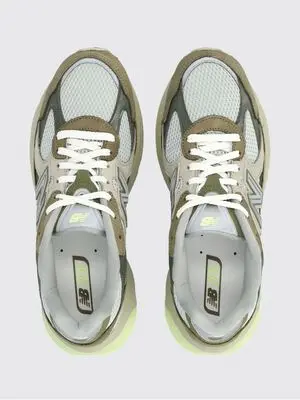 NEW BALANCE 2010 Nubuck And Mesh Lace Up Sneakers - Green
