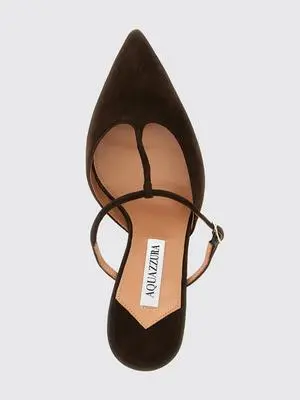 AQUAZZURA Sorbonne Suede Mules With Stiletto Heel