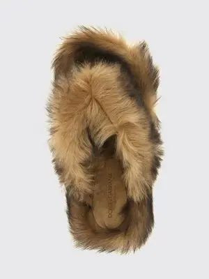 Dolce & Gabbana Fur Flip Flops