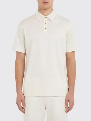 ZANONE Cotton And Silk Polo Shirt - White
