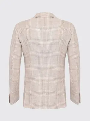 LARDINI Plaid Blazer - Beige