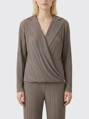 Giorgio Armani Pleated Blazer - Brown