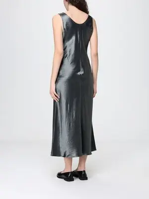 Max Mara Satin Midi Dress - Grey