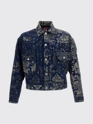 Junya Watanabe Printed Denim Jacket - Blue