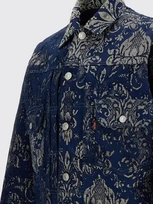 Junya Watanabe Printed Denim Jacket - Blue