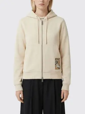 Burberry Zip-up Hoodie With Monogram Detail - Brown