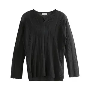 YOHJI YAMAMOTO POUR HOMME Henry Neck Pullover Top
