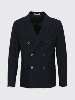 PAOLO PECORA Double Breasted Jacket - Blue