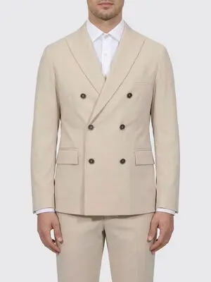PAOLO PECORA Double Breasted Jacket - Grey