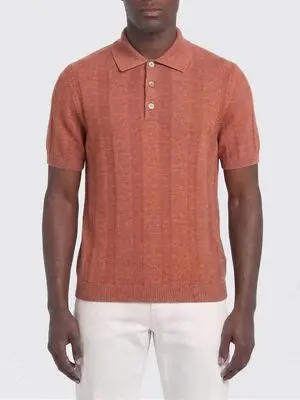 Brunello Cucinelli Cotton Knit Polo Shirt - Peach