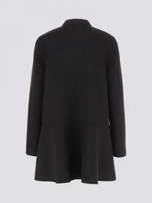 Valentino Garavani Button Detailed Coat - Black
