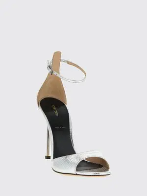 TOM FORD Tejus Laminated Lizard Print Leather Stiletto Sandals