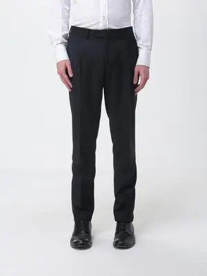 LARDINI Virgin Wool Single-breasted Suit - Black