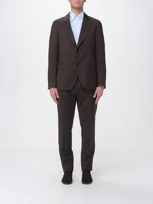 LARDINI Virgin Wool Single-breasted Suit - Brown