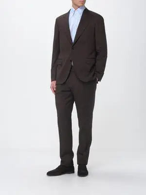 LARDINI Virgin Wool Single-breasted Suit - Brown