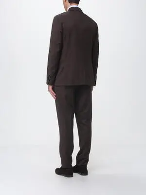 LARDINI Virgin Wool Single-breasted Suit - Brown