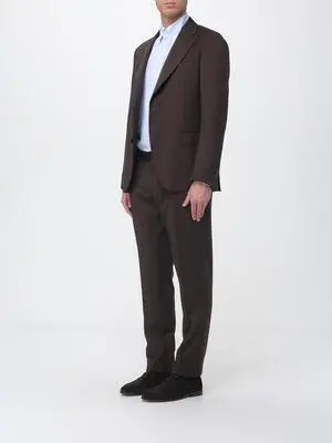 LARDINI Virgin Wool Single-breasted Suit - Brown