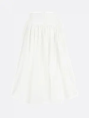 Simone Rocha Cotton Midi Skirt - White