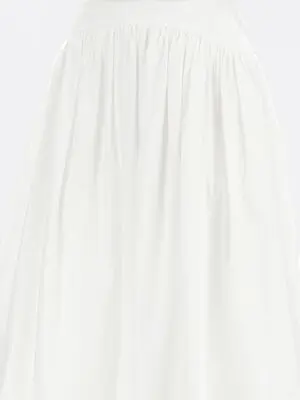 Simone Rocha Cotton Midi Skirt - White