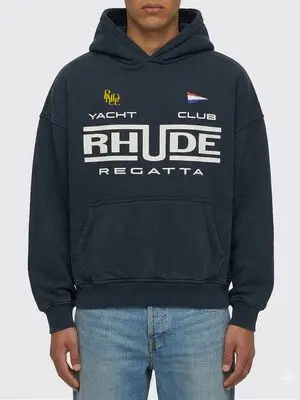 Rhude Cotton Hoodie - Black