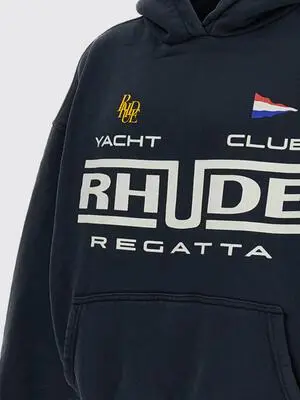 Rhude Cotton Hoodie - Black
