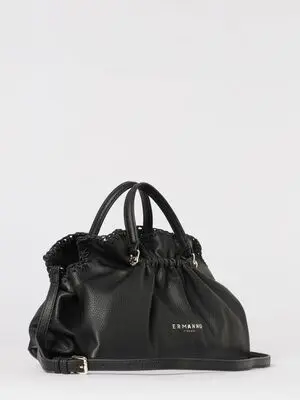 ERMANNO FIRENZE Grained Leather Bag - Black