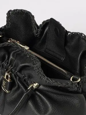 ERMANNO FIRENZE Grained Leather Bag - Black